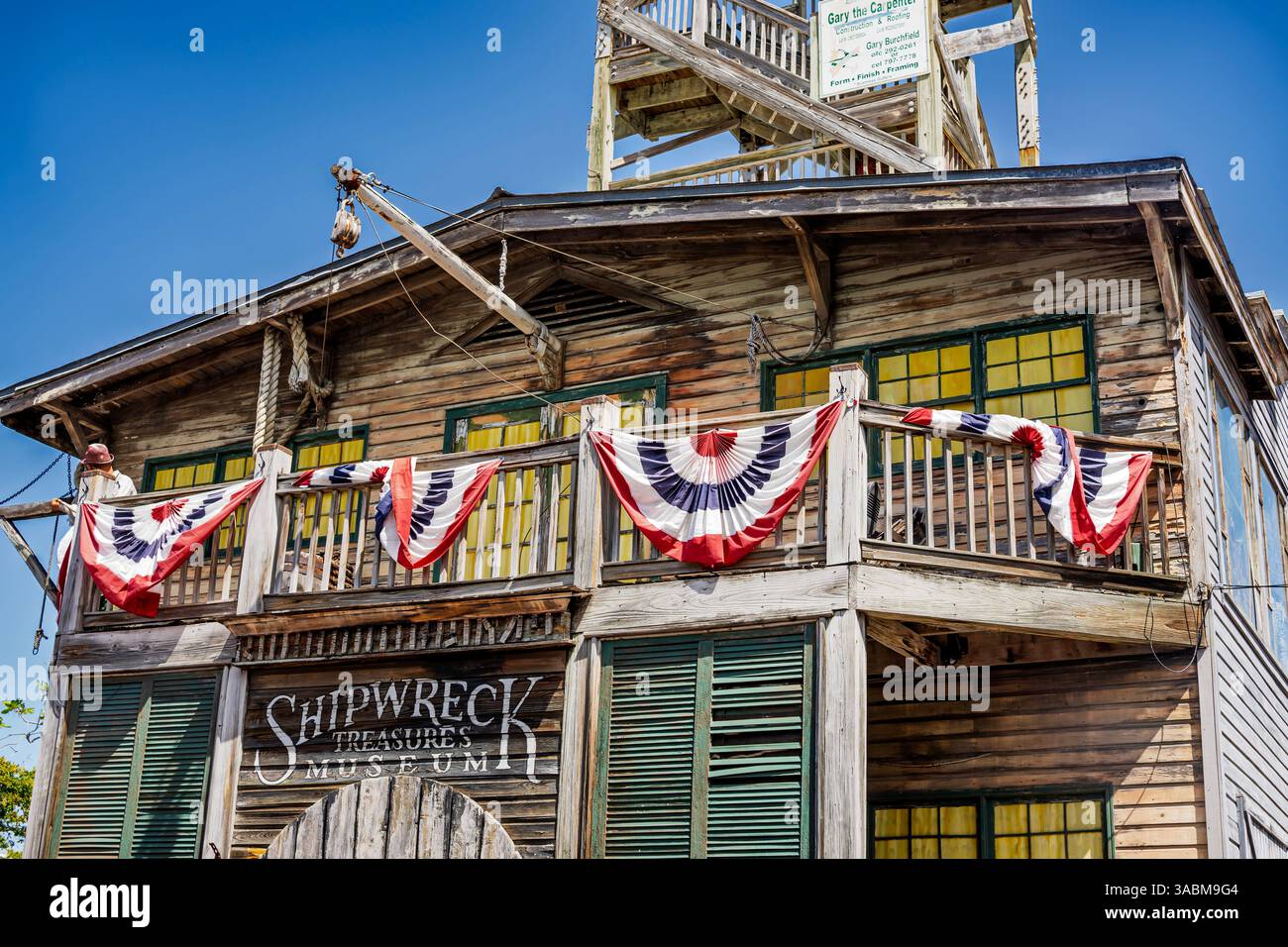 Key West famous panoramic streets and buildings view. South Florida ...
