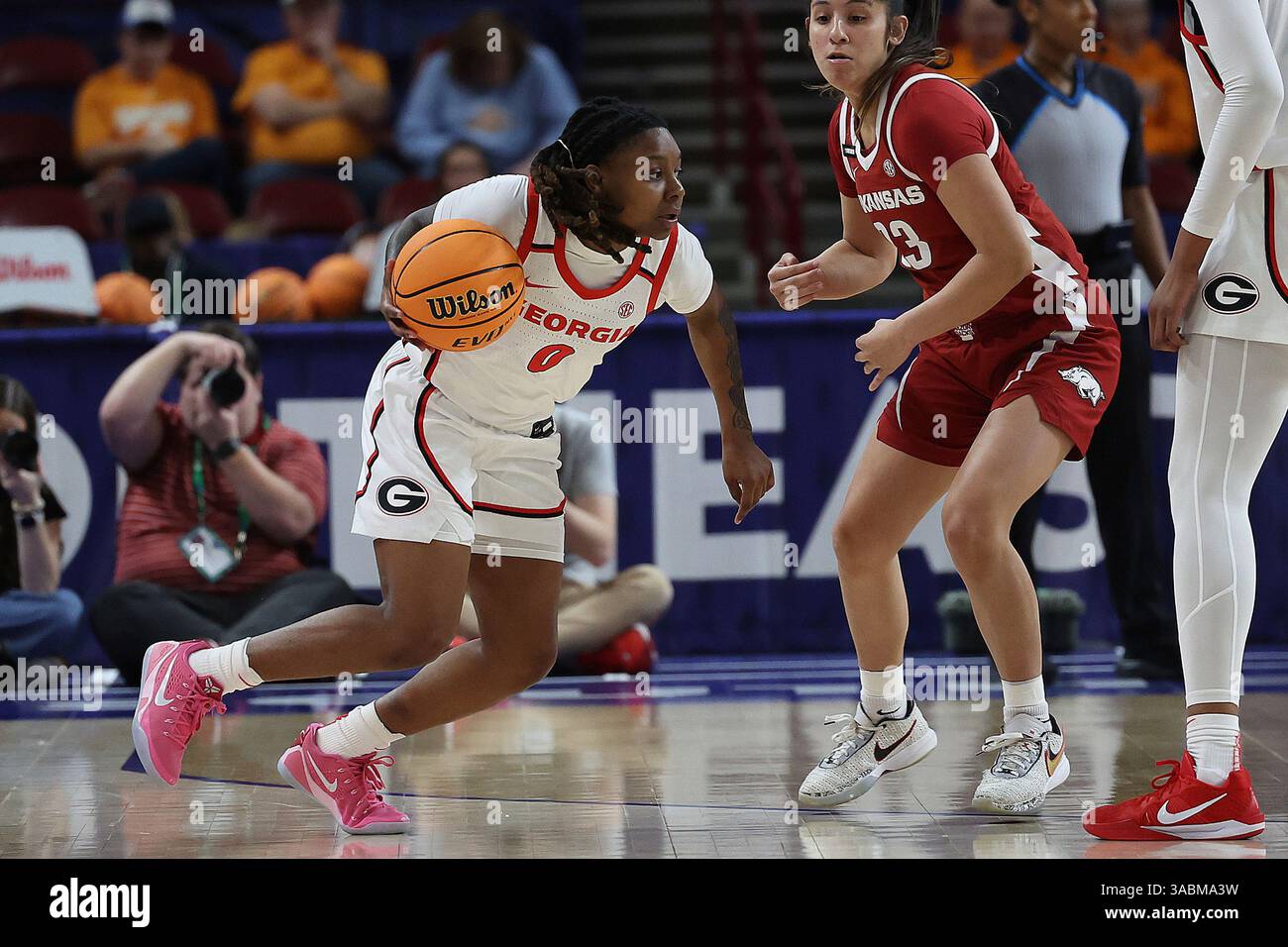 GREENVILLE, SC - MARCH 05: Georgia Bulldogs guard Trinity Turner (0 ...