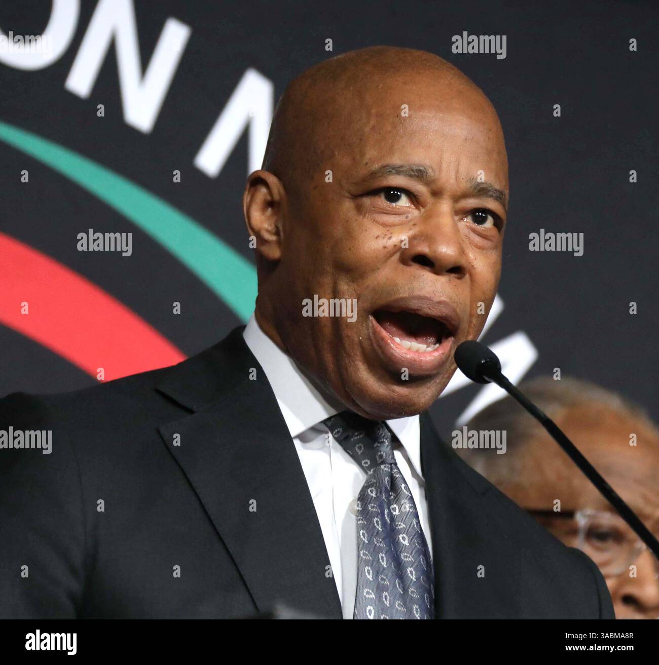 New York, New York, USA. 2nd Apr, 2025. NYC Mayor ERIC ADAMS seen at ...