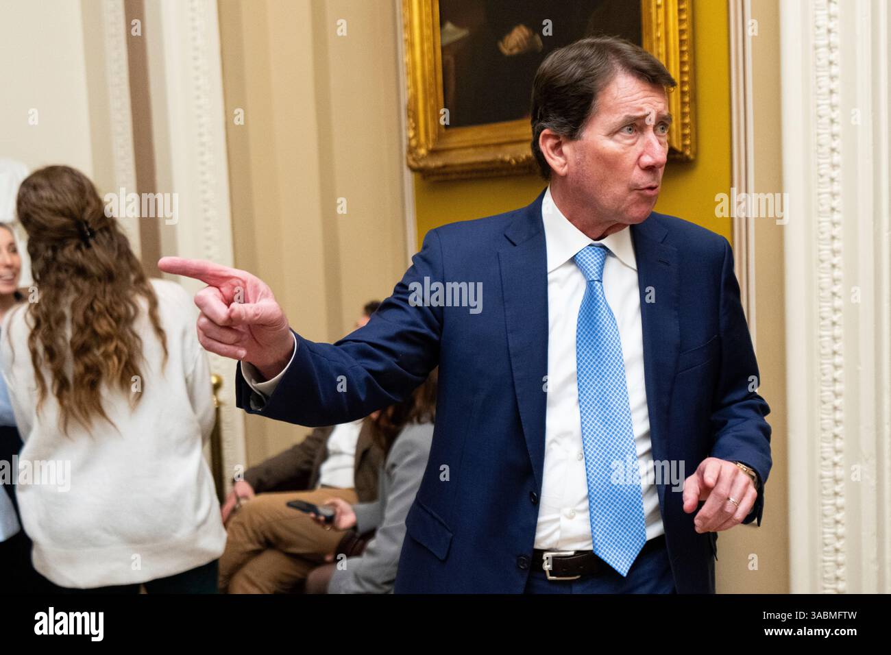 UNITED STATES - APRIL 2: Sen. Bill Hagerty, R-Tenn., arrives to attend ...