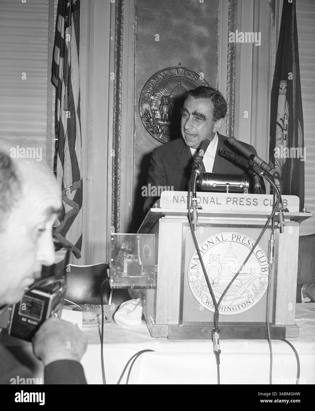 Nuclear physicist, Dr. Edward Teller speaks at a National Press Club ...