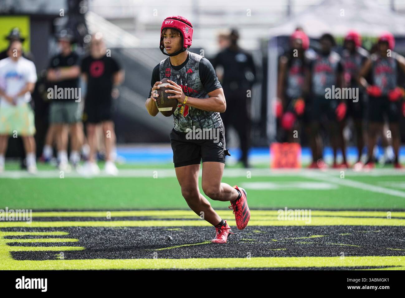City Reapers quarterback CJ Cypher prepares to throw a pass during an ...