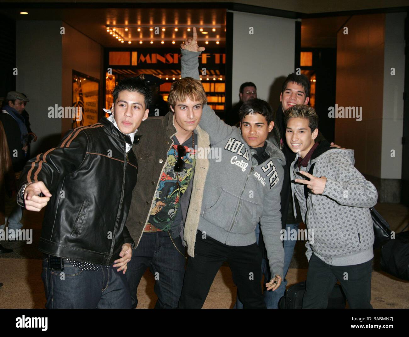 November 19, 2007. New York City Band 'Menudo' leaves the MTV Studios ...
