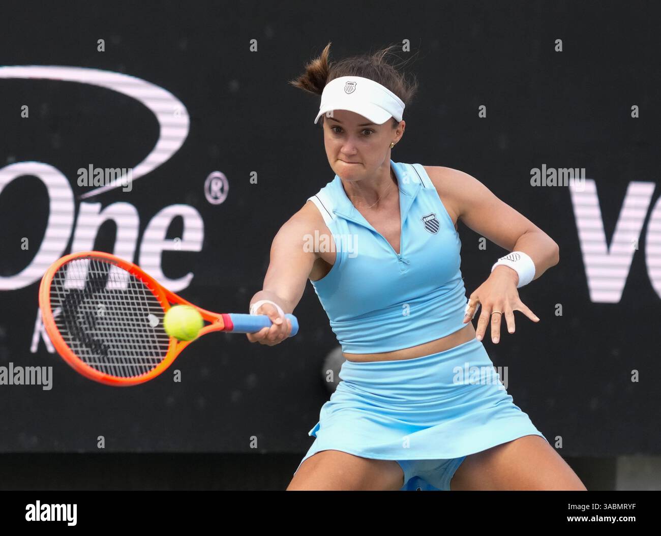 April 2, 2025: Lauren Davis (USA) loses to Daria Kasatkina (RUS) 6-1 6 ...