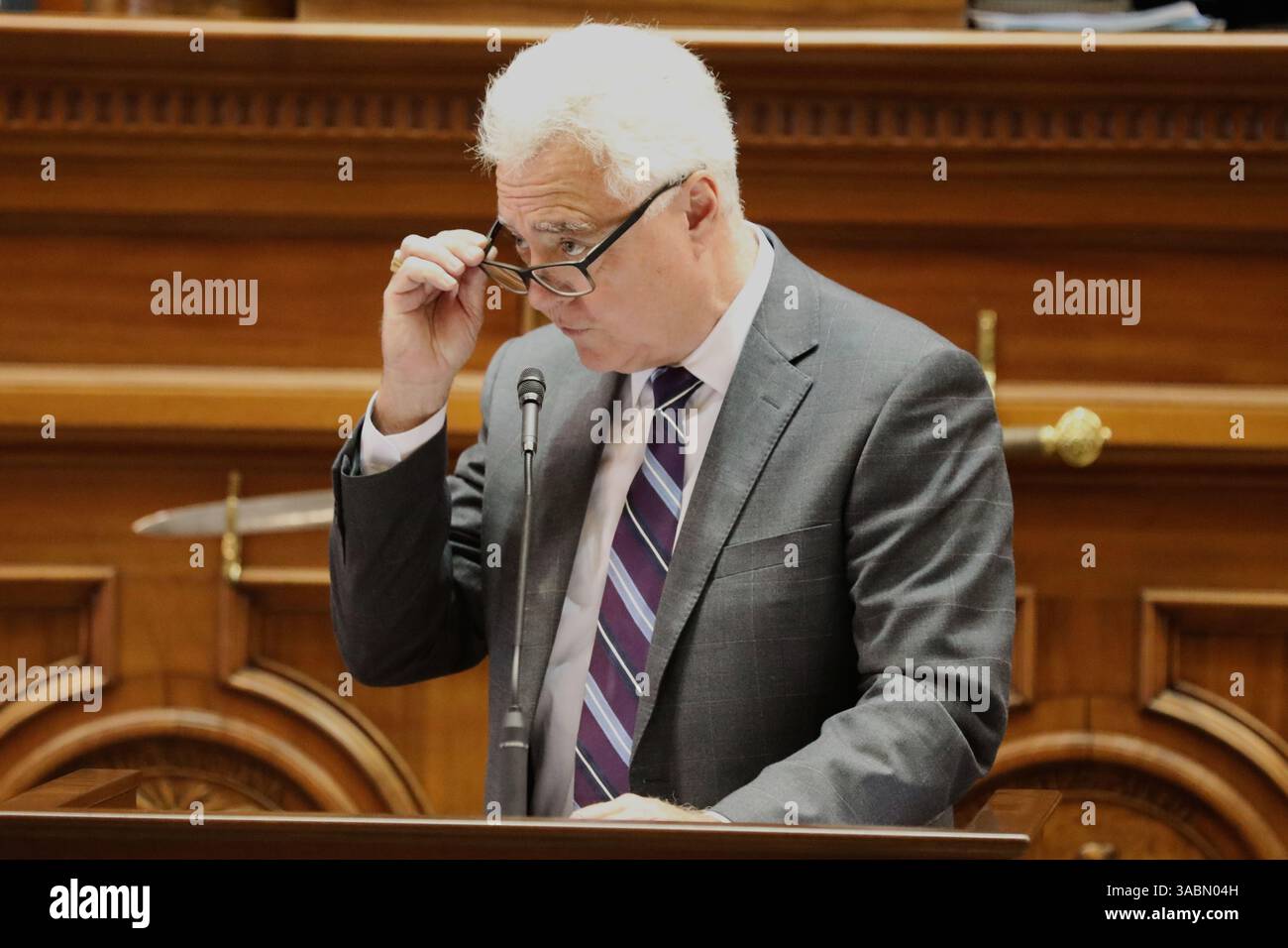 South Carolina Sen. Larry Grooms, R-Bonneau, introduces a motion to ...