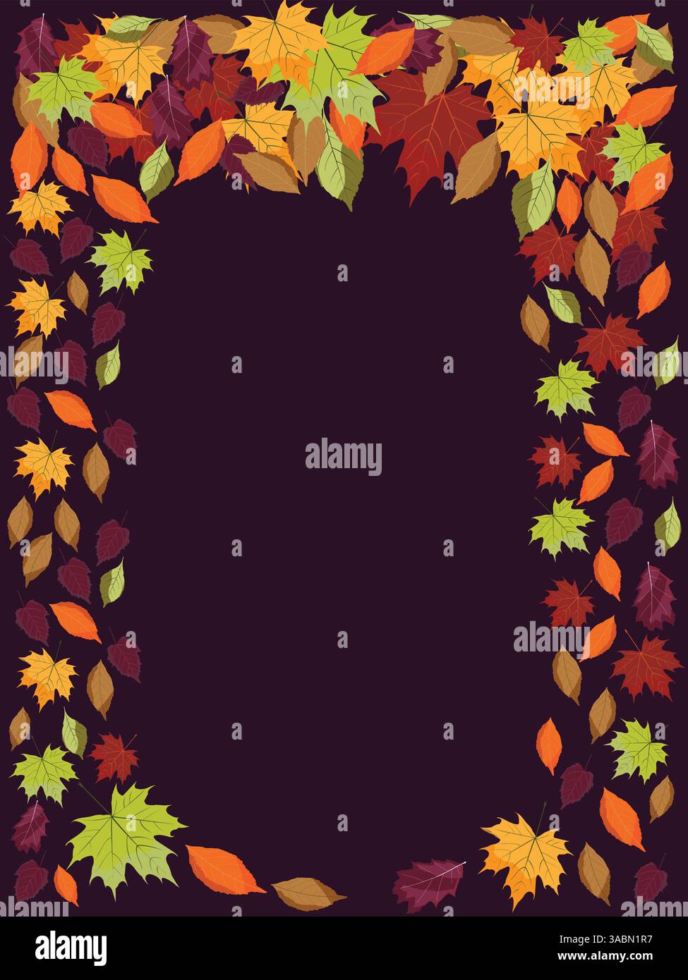 autumnal background poster for announcements, messages, invitation ...
