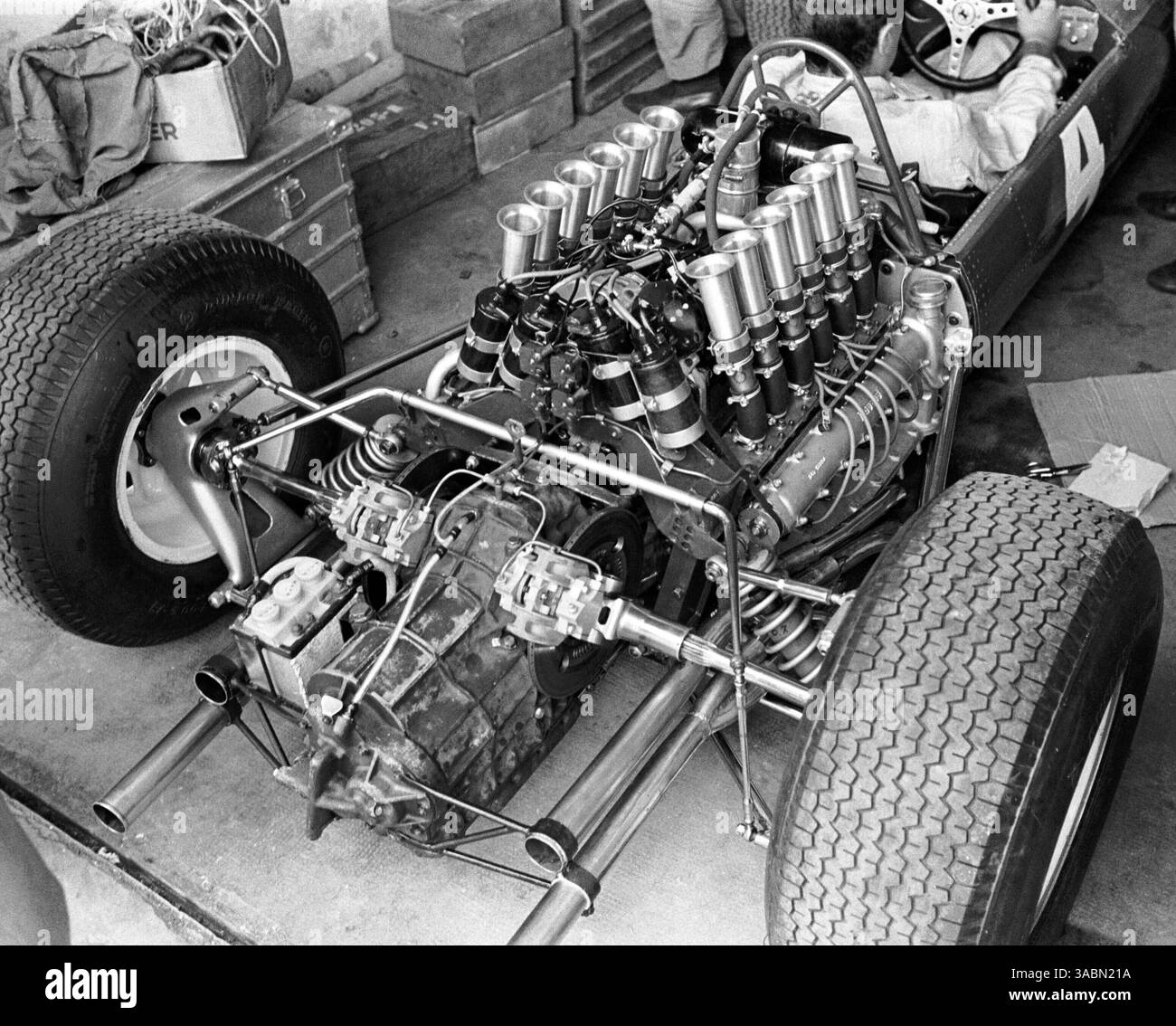 Italian GP, Monza 6 Sept 1964 ..Ferrari flat 12 engine (Credit Image ...