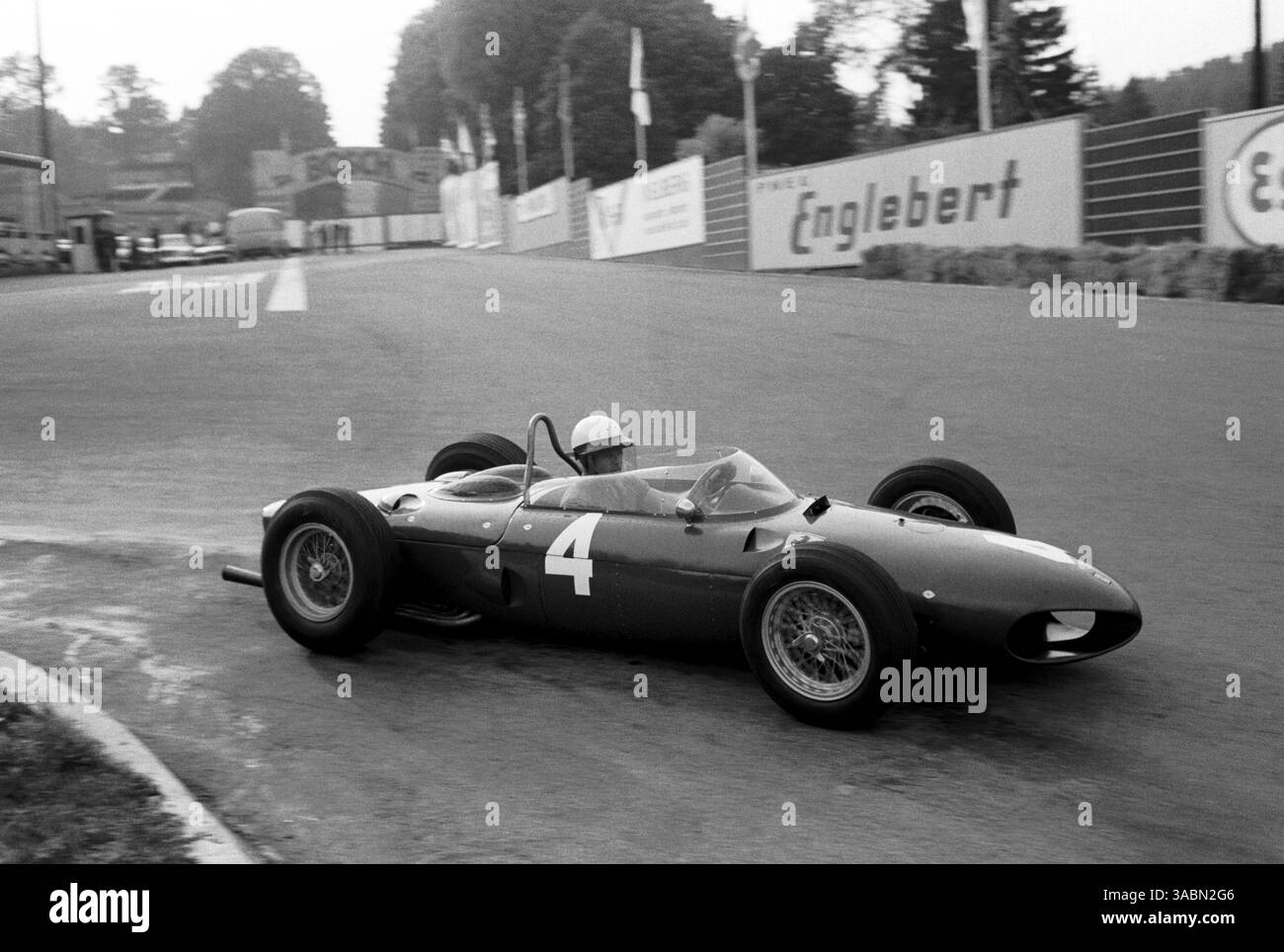 Race winner Phil Hill (GBR) Ferrari 156. ..Belgian Grand Prix, Spa ...