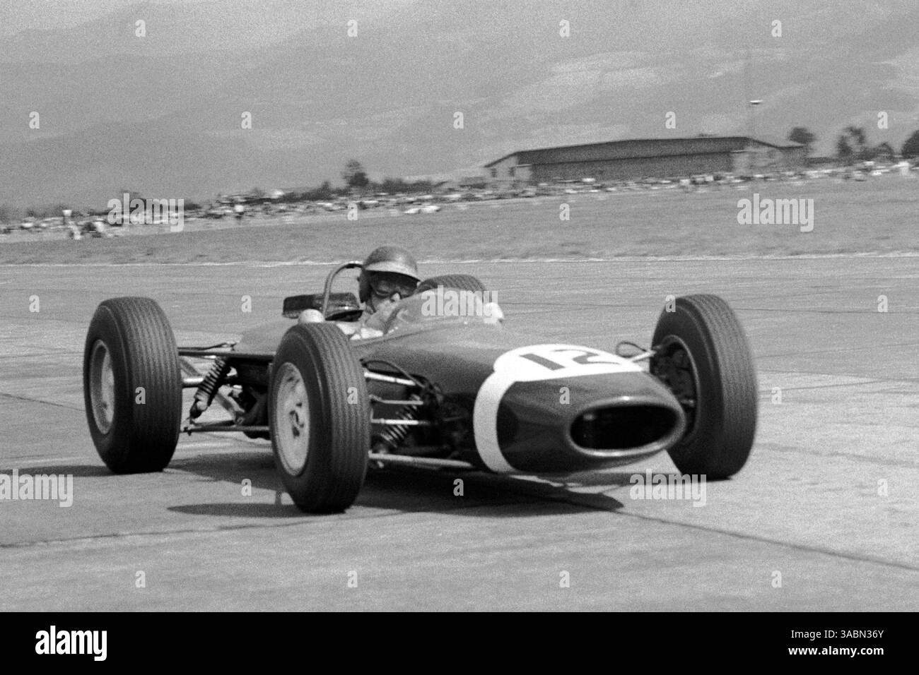 Jochen Rindt (AUS) Brabham BT11 retired on the 59th lap with steering ...
