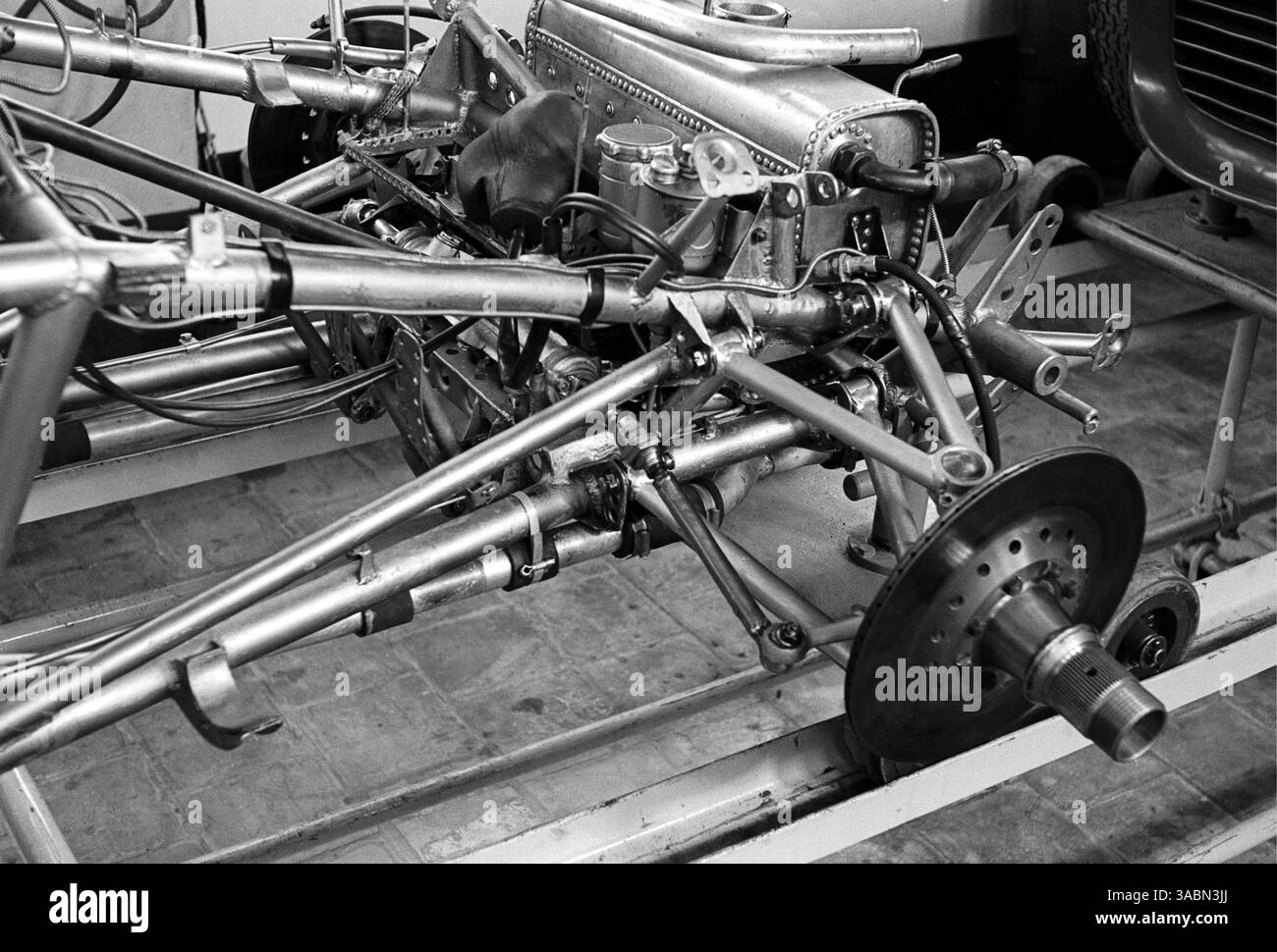 Water tank for the radiator, with brakes attached to a Ferrari 156 ...