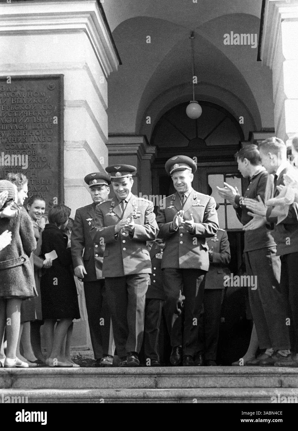 Apr 24, 1965 - St. Petersburg, Russia - Soviet cosmonauts YURI GAGARIN ...