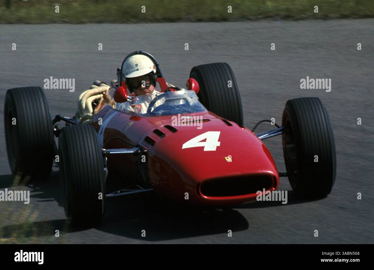 Mike Parkes (GBR) Ferrari 312 crashed out on lap 10...Dutch Grand Prix ...