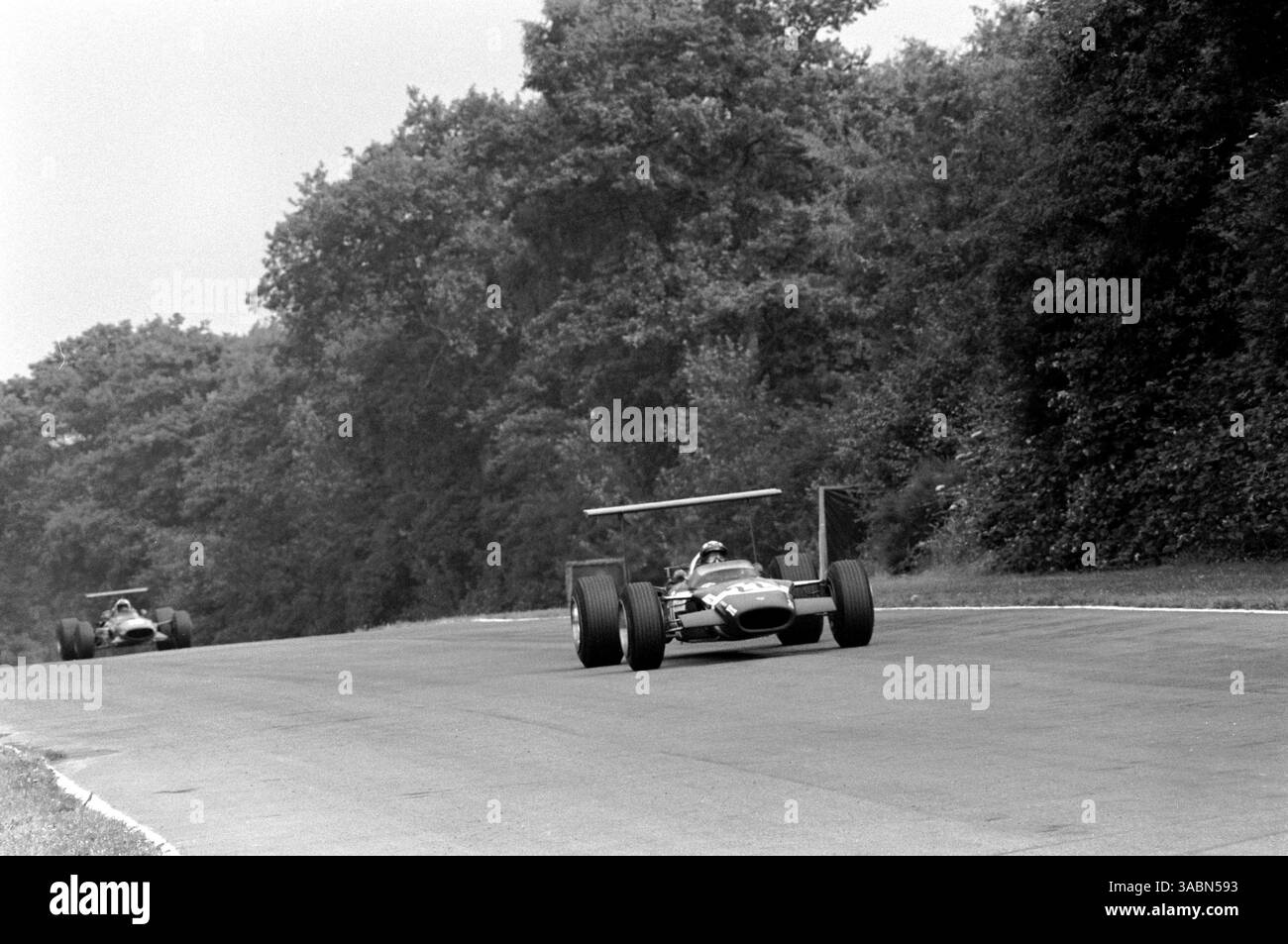 Race winner Jo Stiffert (SUI) Lotus 49B...British Grand Prix, Brands ...