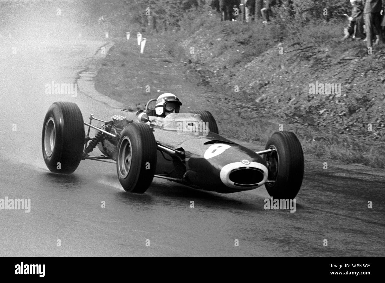 Jackie Stewart (GBR) BRM P261 finished second...Belgian Grand Prix, Spa ...