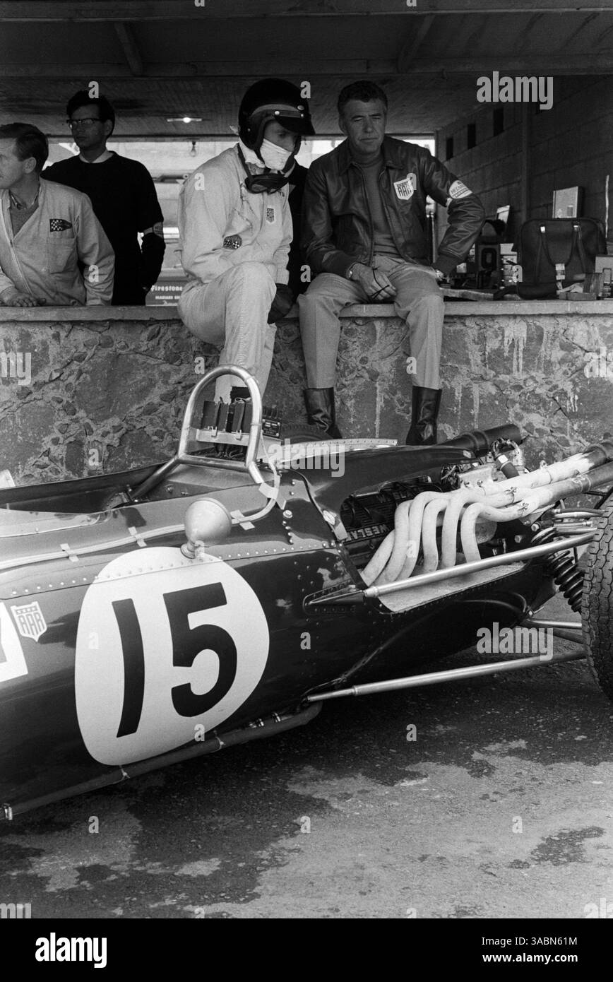 After much consternation during practice, Dan Gurney (USA) ditched the ...