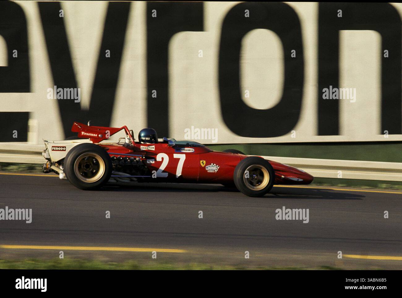Jacky Ickx (BEL) Ferrari 312B was running third when a stop to fix a leak from a pipe leading to ...