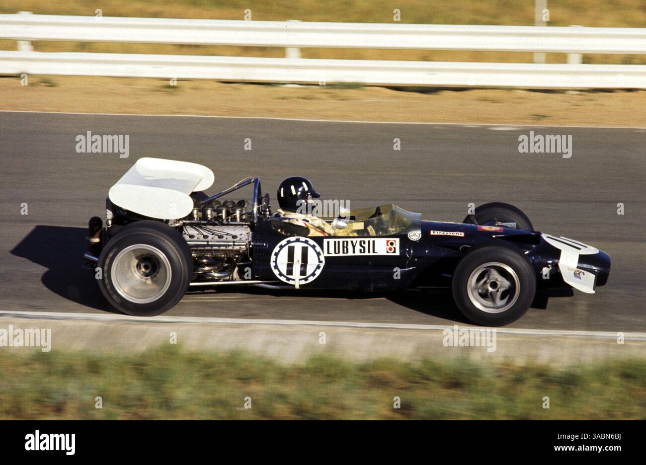 Graham Hill (GBR) Rob Walker Lotus 49C defied medical advice to finish ...