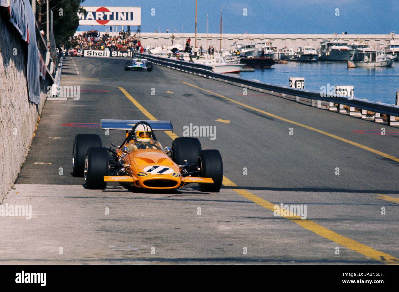 Denny Hulme (NZL) McLaren M14A finished fourth..Monaco Grand Prix ...