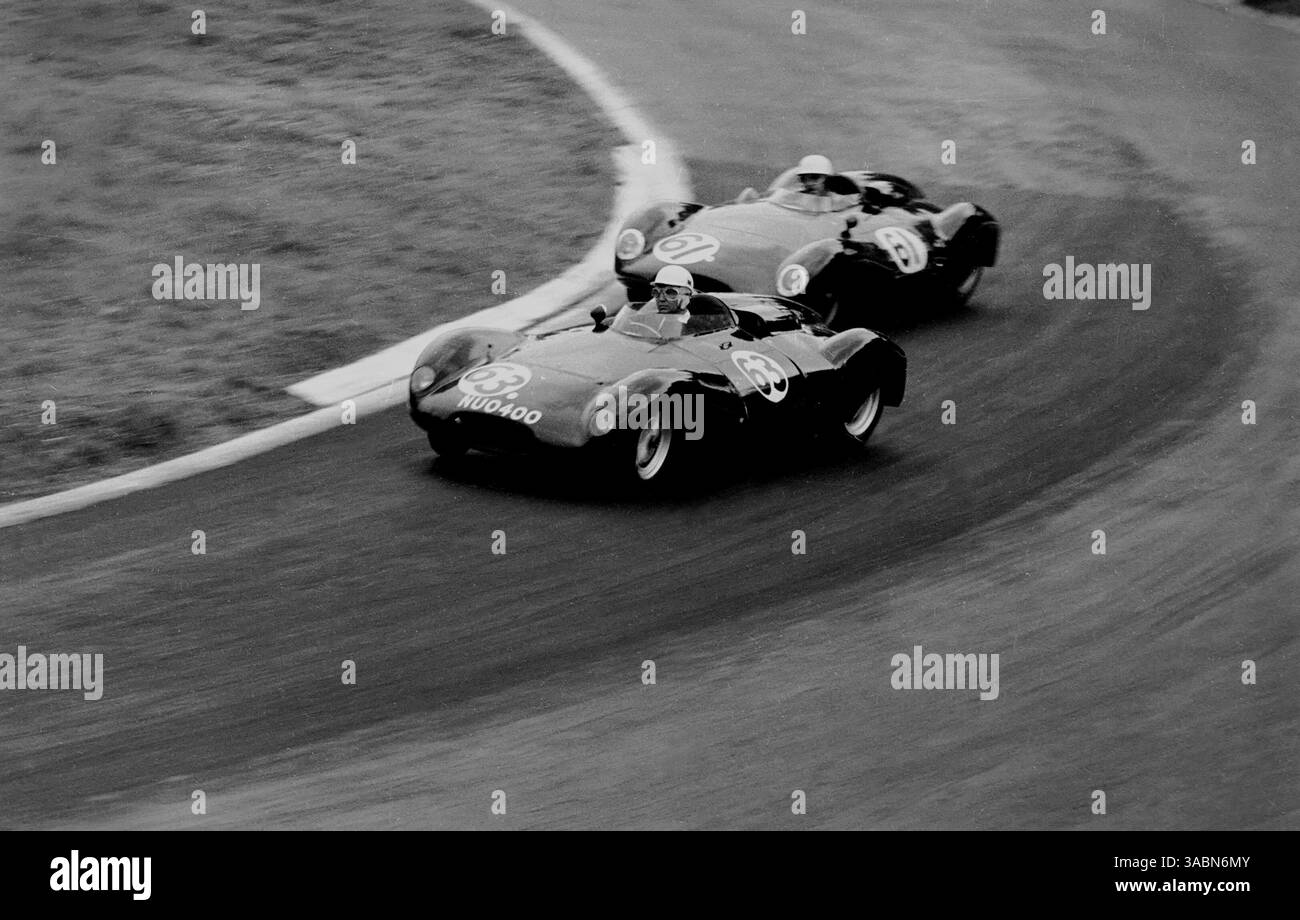 Two Cooper sports cars duelling at South Tower Bend..Non Championship ...