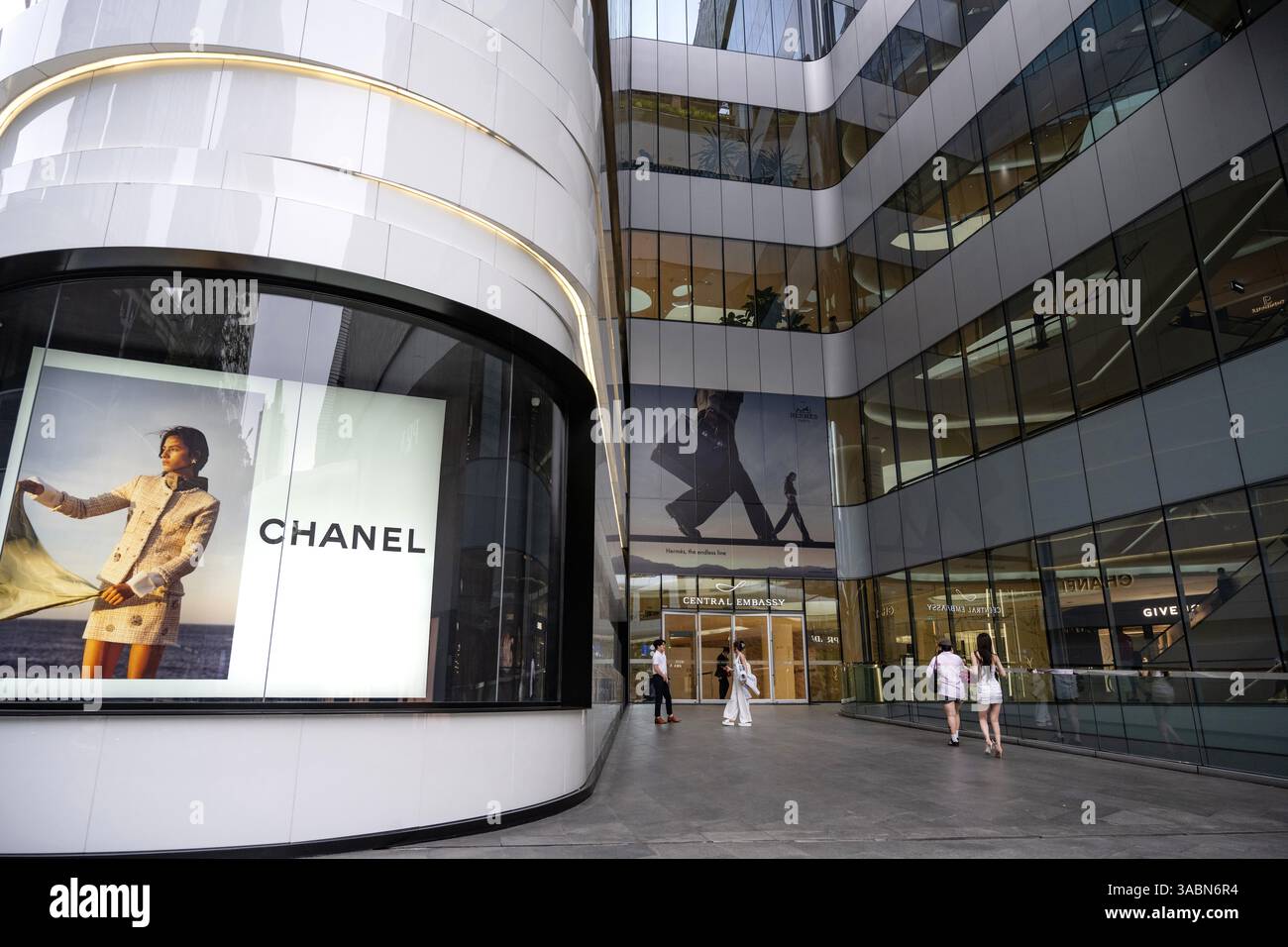 Bangkok, Thailand. March 19th 2025. Chanel fashion store advertisement ...