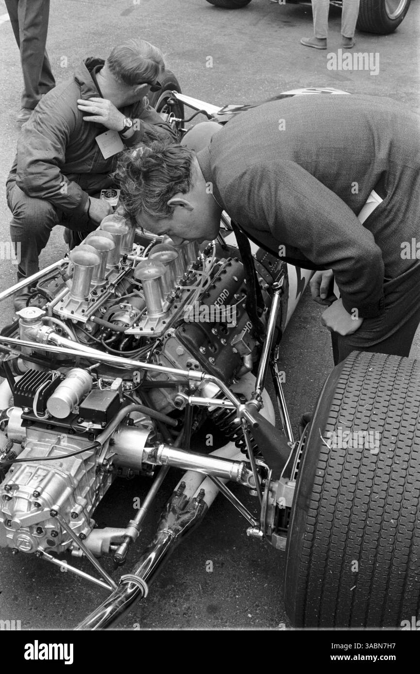 Keith Duckworth, designer of the revolutionary Cosworth DFV engine of Jim Clarks Lotus 49..Dutch ...