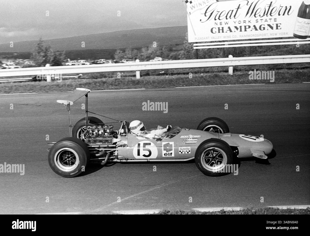 Race winner Jackie Stewart (GBR) Matra MS10...United States Grand Prix ...