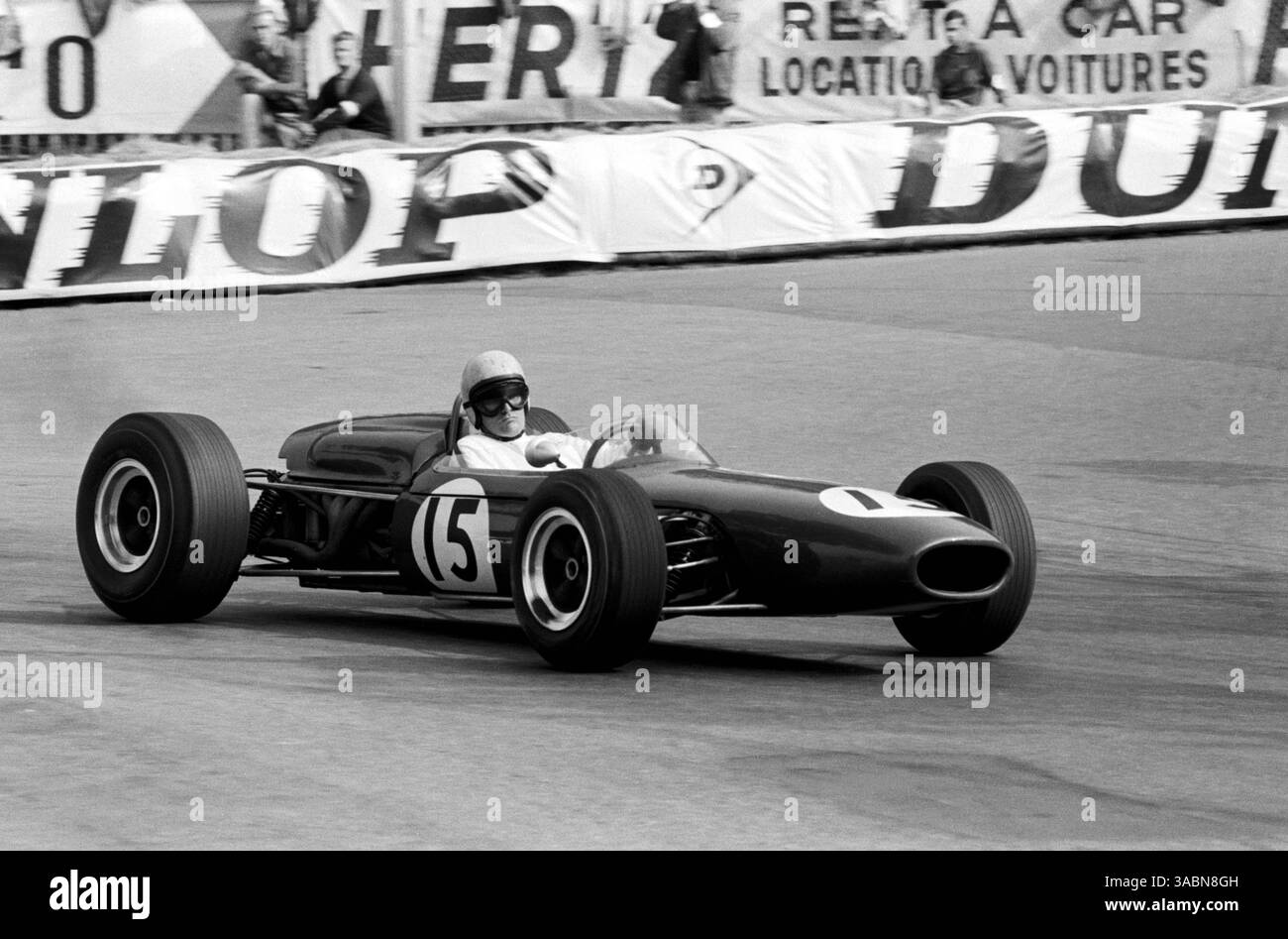 Bob Anderson (GBR) Brabham BT11 retired after just three laps with a ...