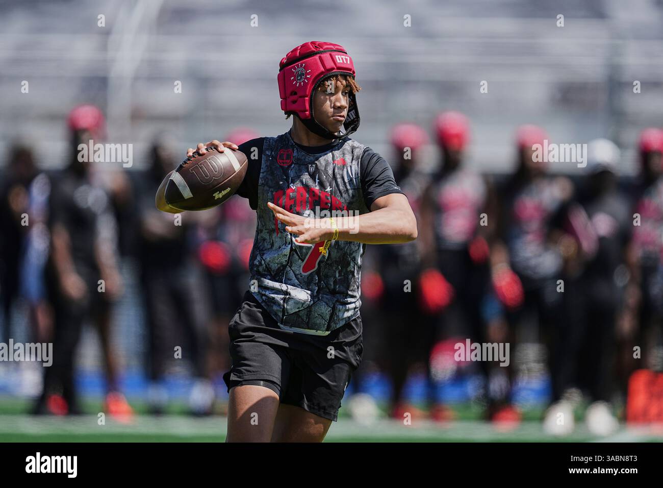 City Reapers quarterback CJ Cypher prepares to pass during an OT7 ...