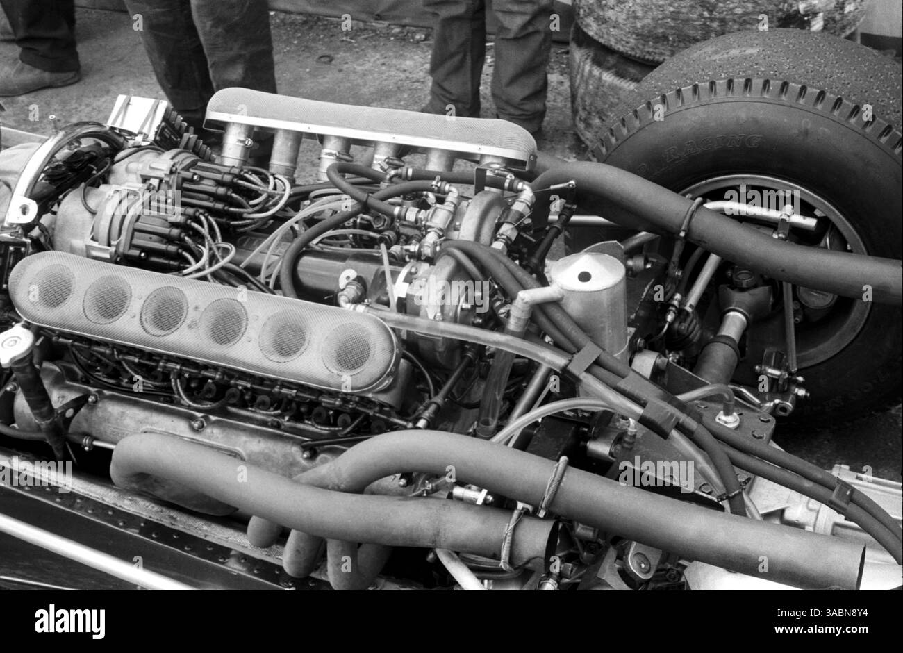 A Maserati engine powering a Cooper T81...British Grand Prix, Brands ...