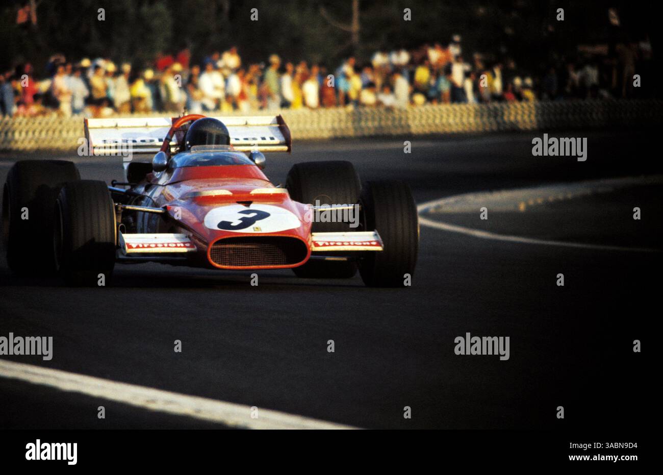 Race winner Jacky Ickx (BEL) Ferrari 312B..Mexican Grand Prix, Mexico City, 25 October 1970 ...