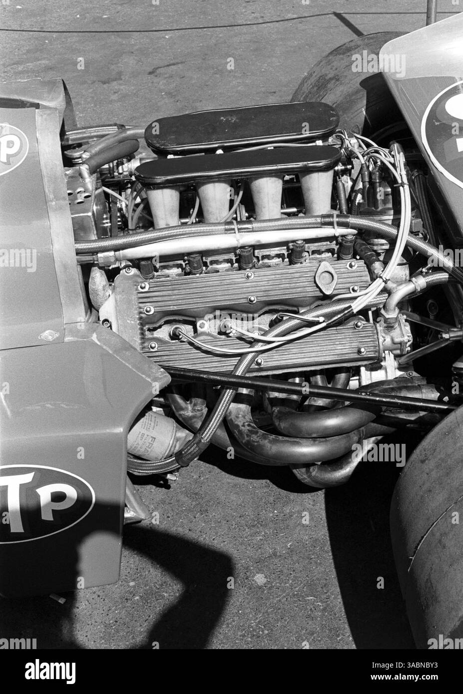 Alfa Romeo V8 engine as used by March..German GP, Nurburgring, 1 August ...