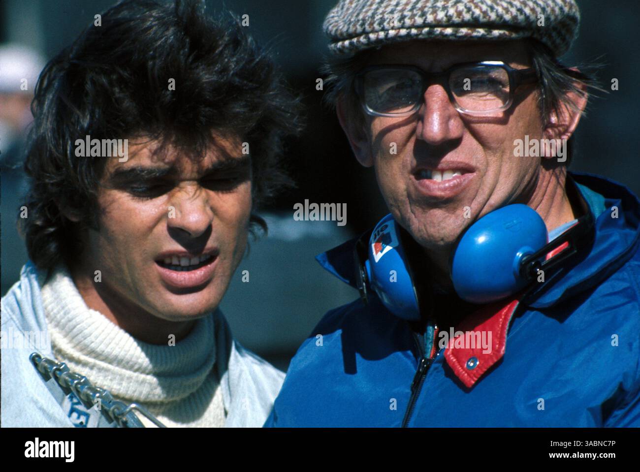 Francois Cevert(FRA) left and Ken Tyrrell(GBR)..United States GP ...