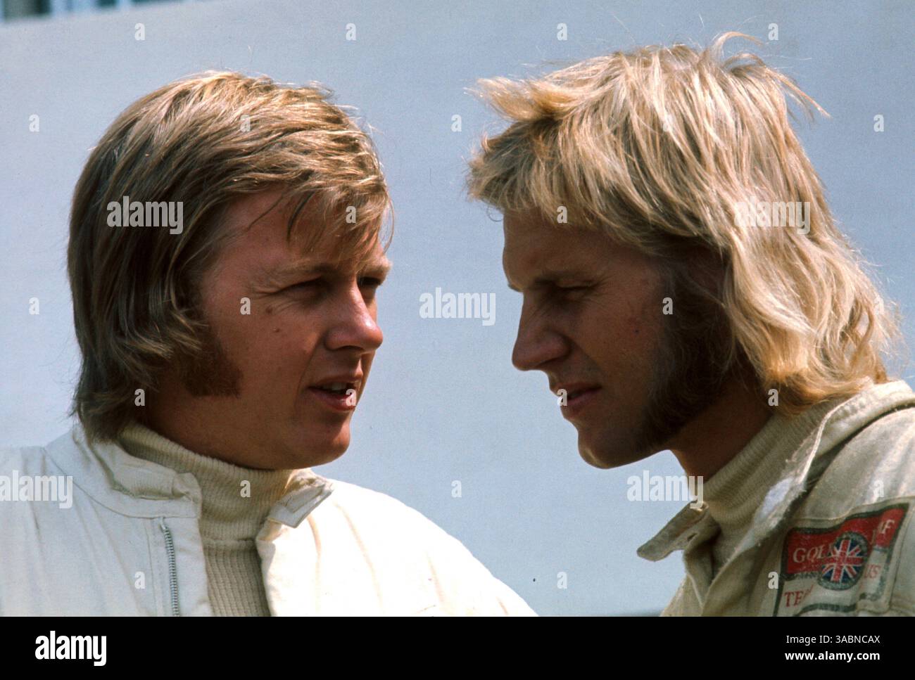 Ronnie Peterson(SWE) left, and Reine Wisell(SWE) in 1971.Peterson died ...