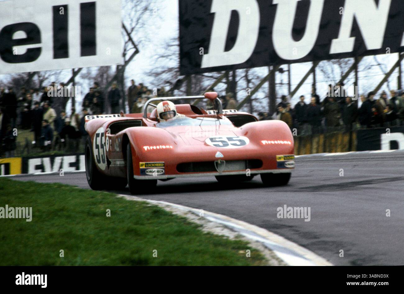 Rolf Stommelen (GER) Autodelta Alfa Romeo Tipo 33/3 retired with a ...