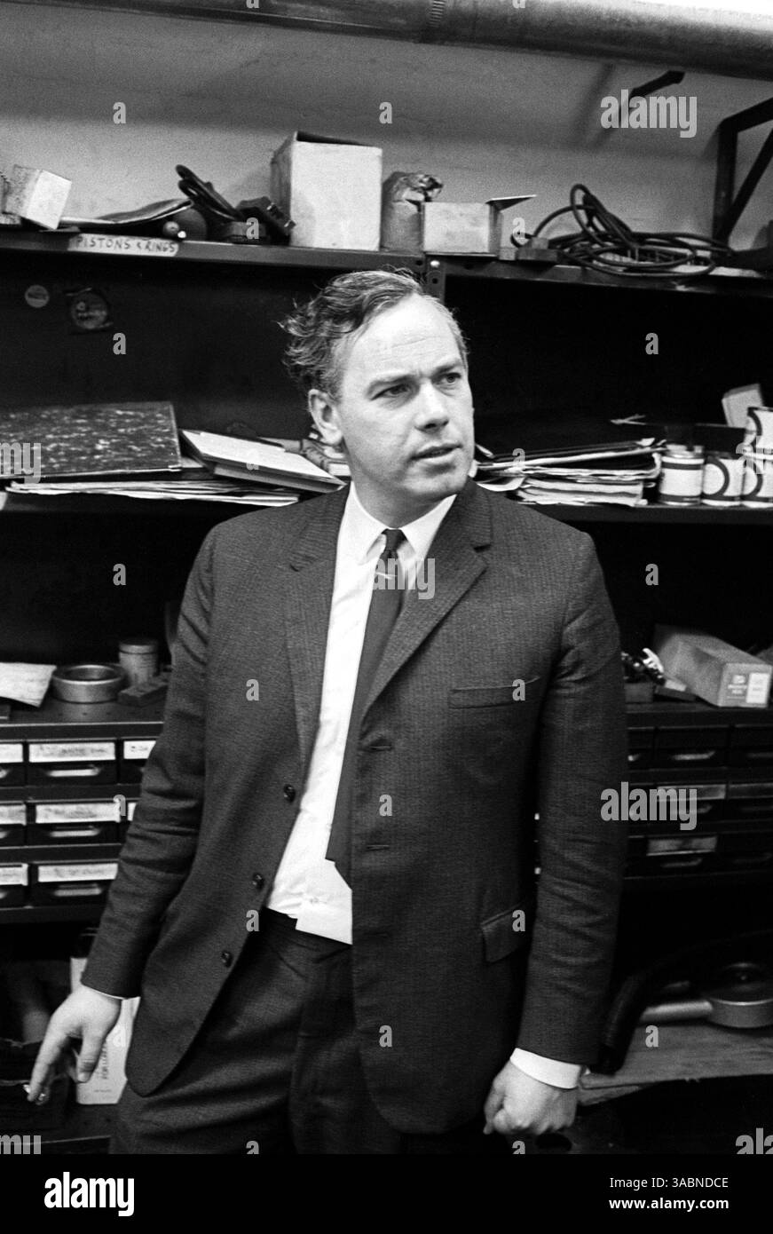 Keith Duckworth (GBR) designer of the Ford Cosworth DFV engine, the ...