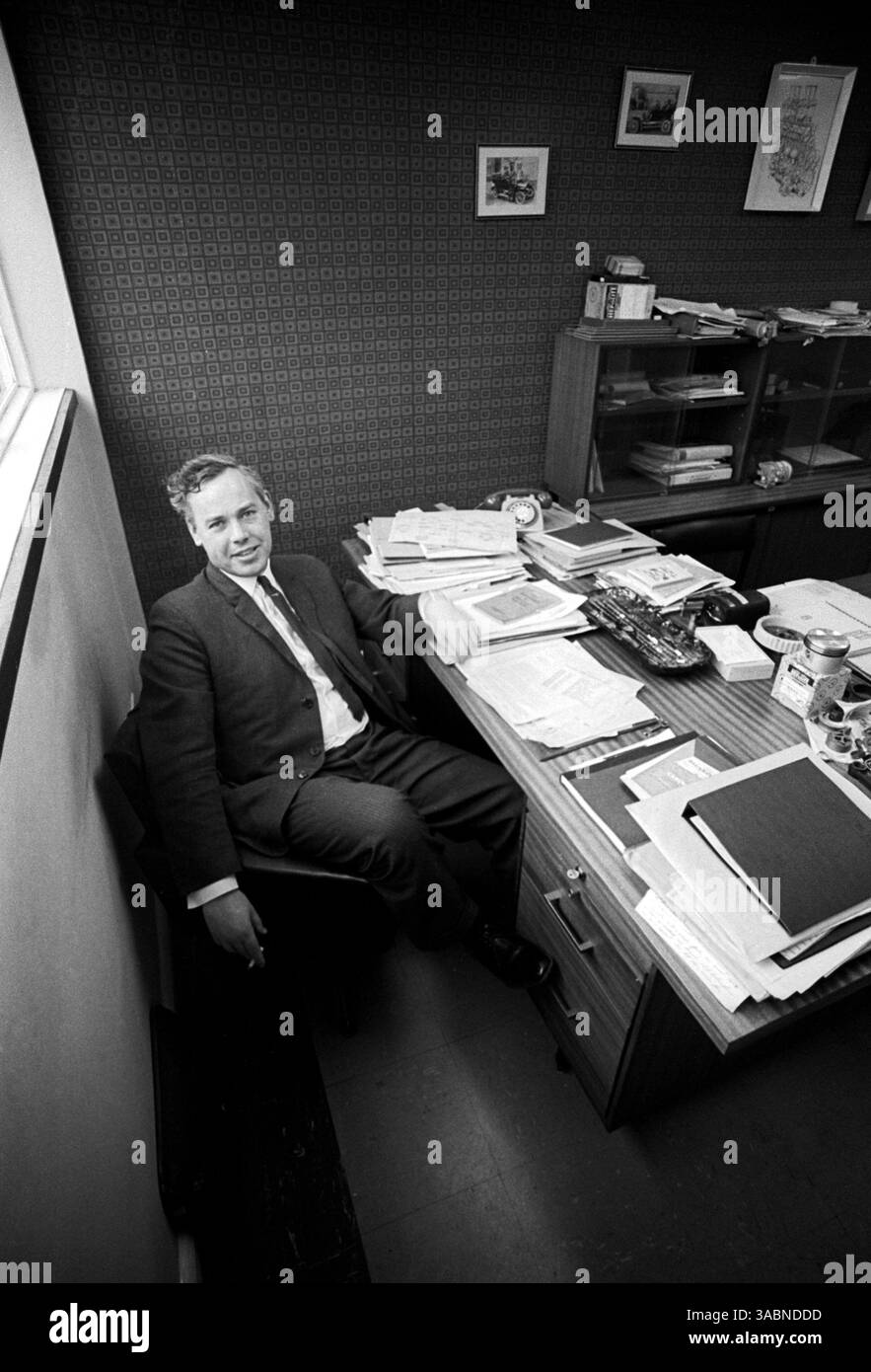 Keith Duckworth (GBR) designer of the Ford Cosworth DFV engine, the ...