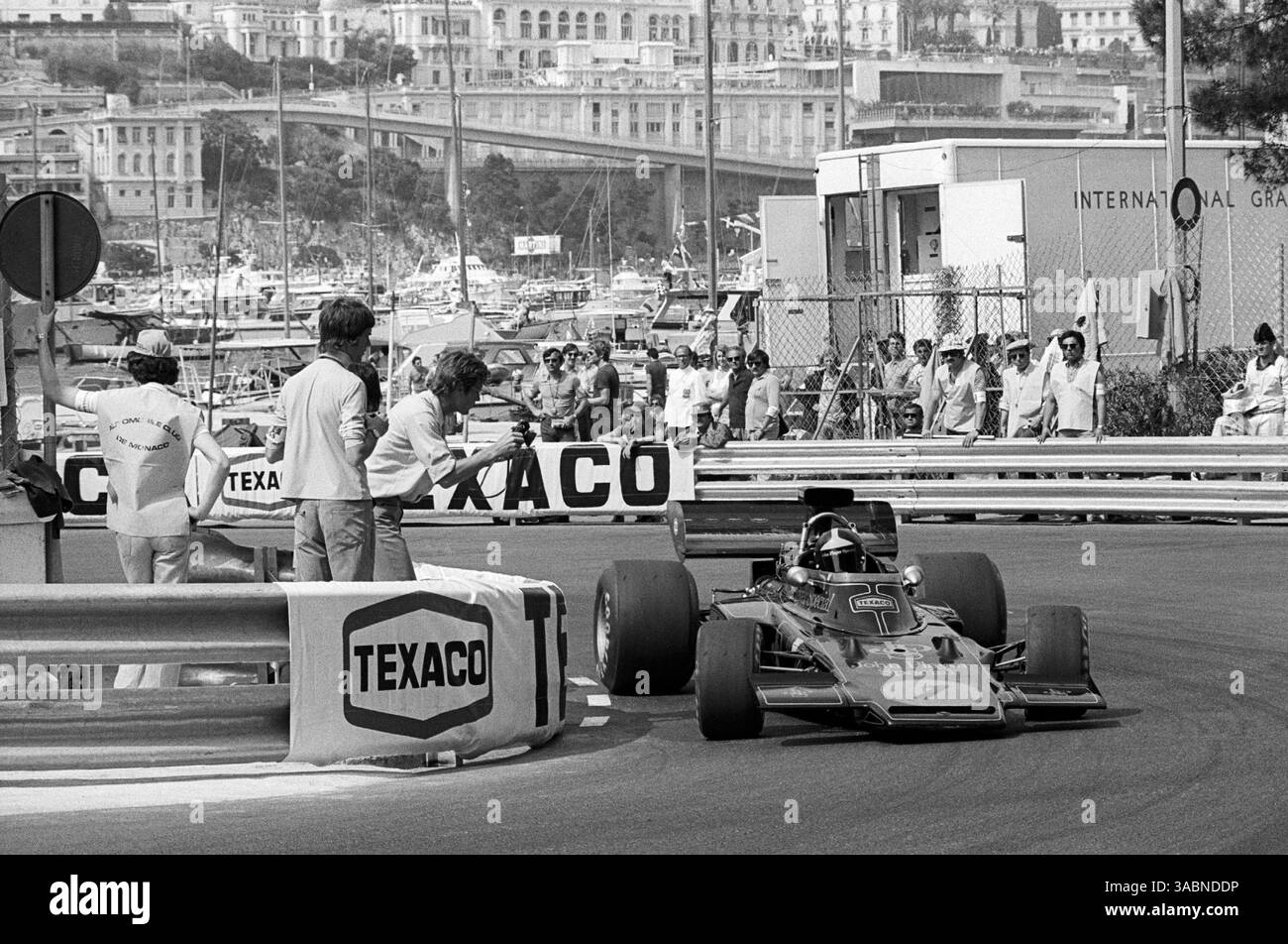 Emerson Fittipaldi (BRA) Lotus 72E finished the race in second position ...