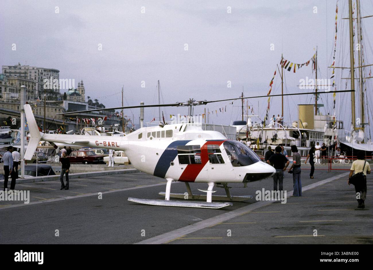 The debuting Hesketh team brought a new Bell Jet Ranger 2 helicopter to ...