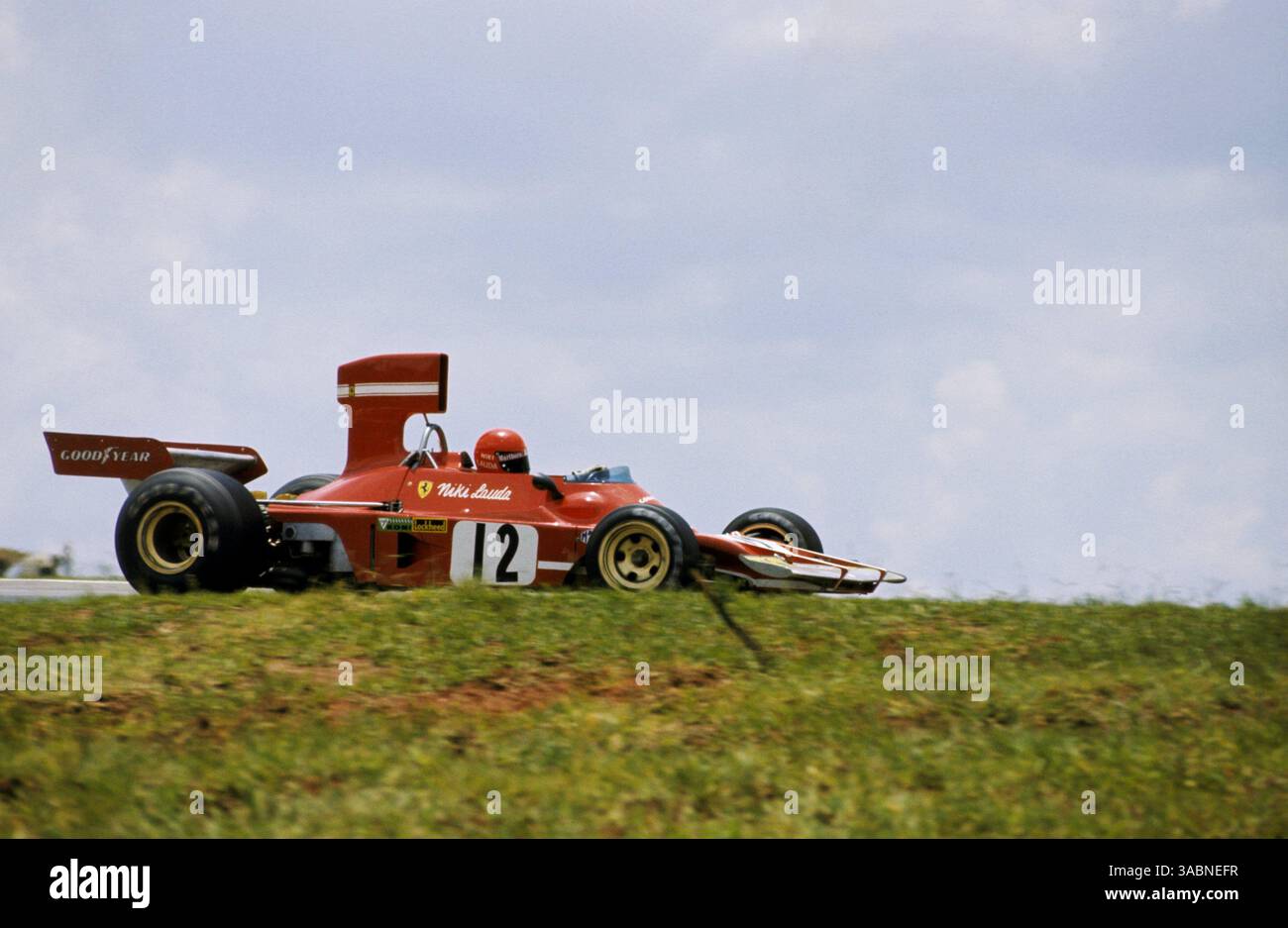 Niki Lauda (AUT) Ferrari 312B3 finished third. .Brazilian Grand Prix ...