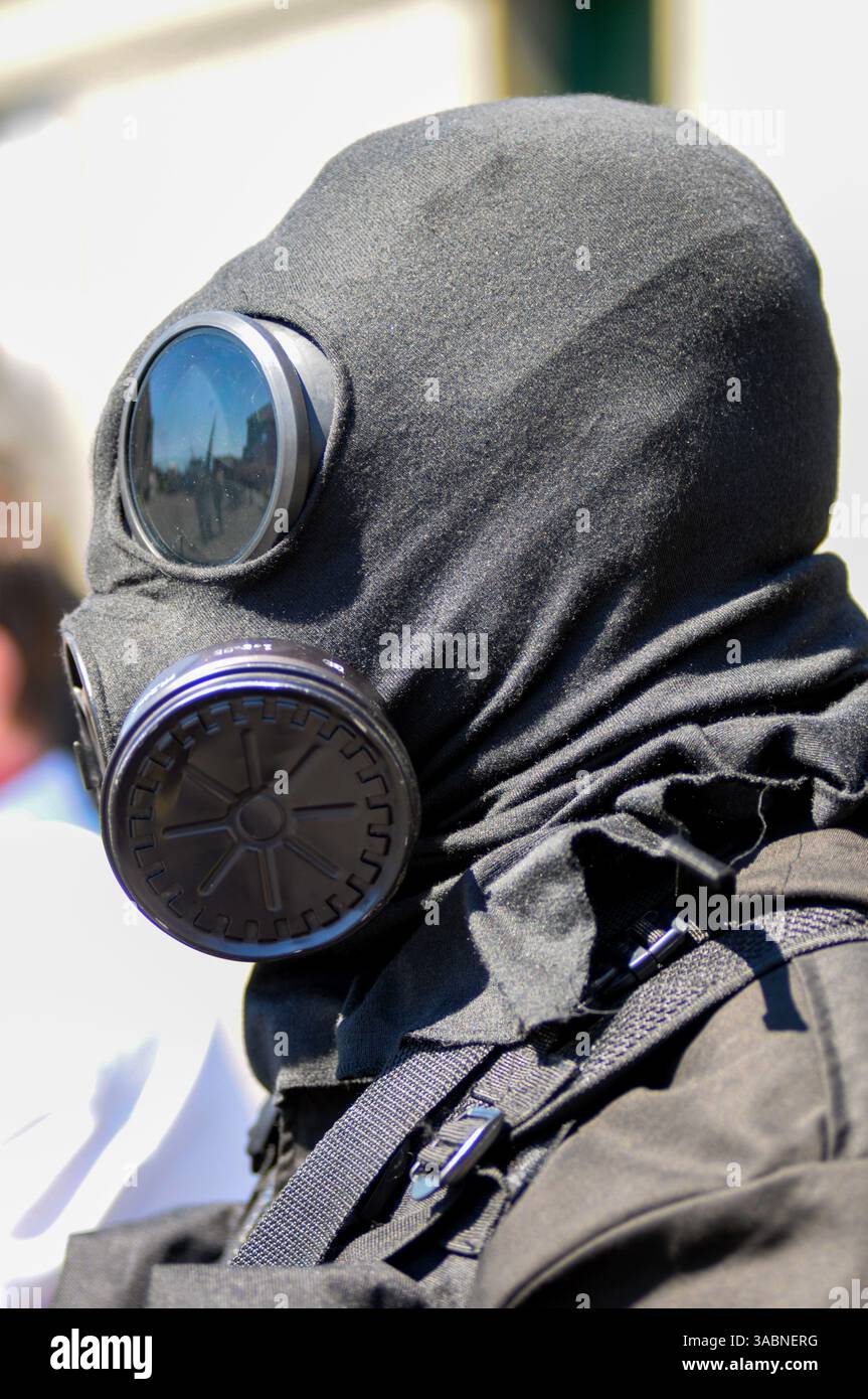 An Airsoft Player in a Tactical / Swat / Special Forces Type Uniform ...