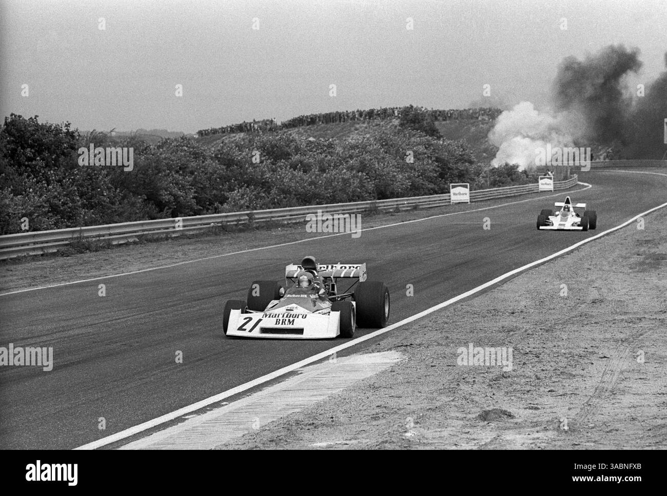 Niki Lauda (AUT) BRM P160E, who retired from the race on lap 52 with a ...