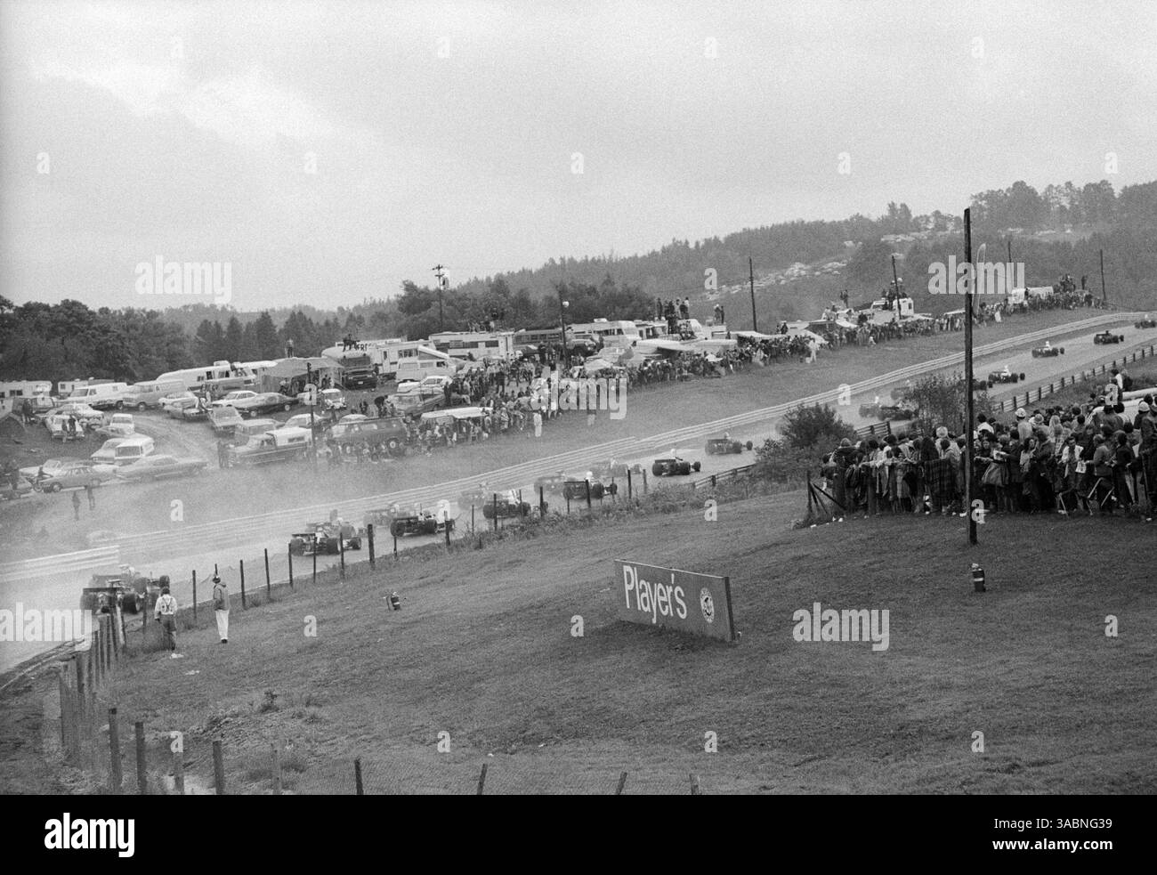 The field head into the distance at the start of the race..Canadian ...