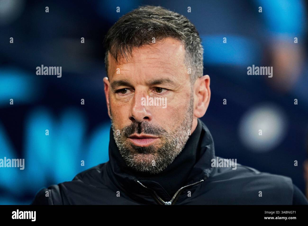 Leicester's head coach Ruud van Nistelrooy during the English Premier ...