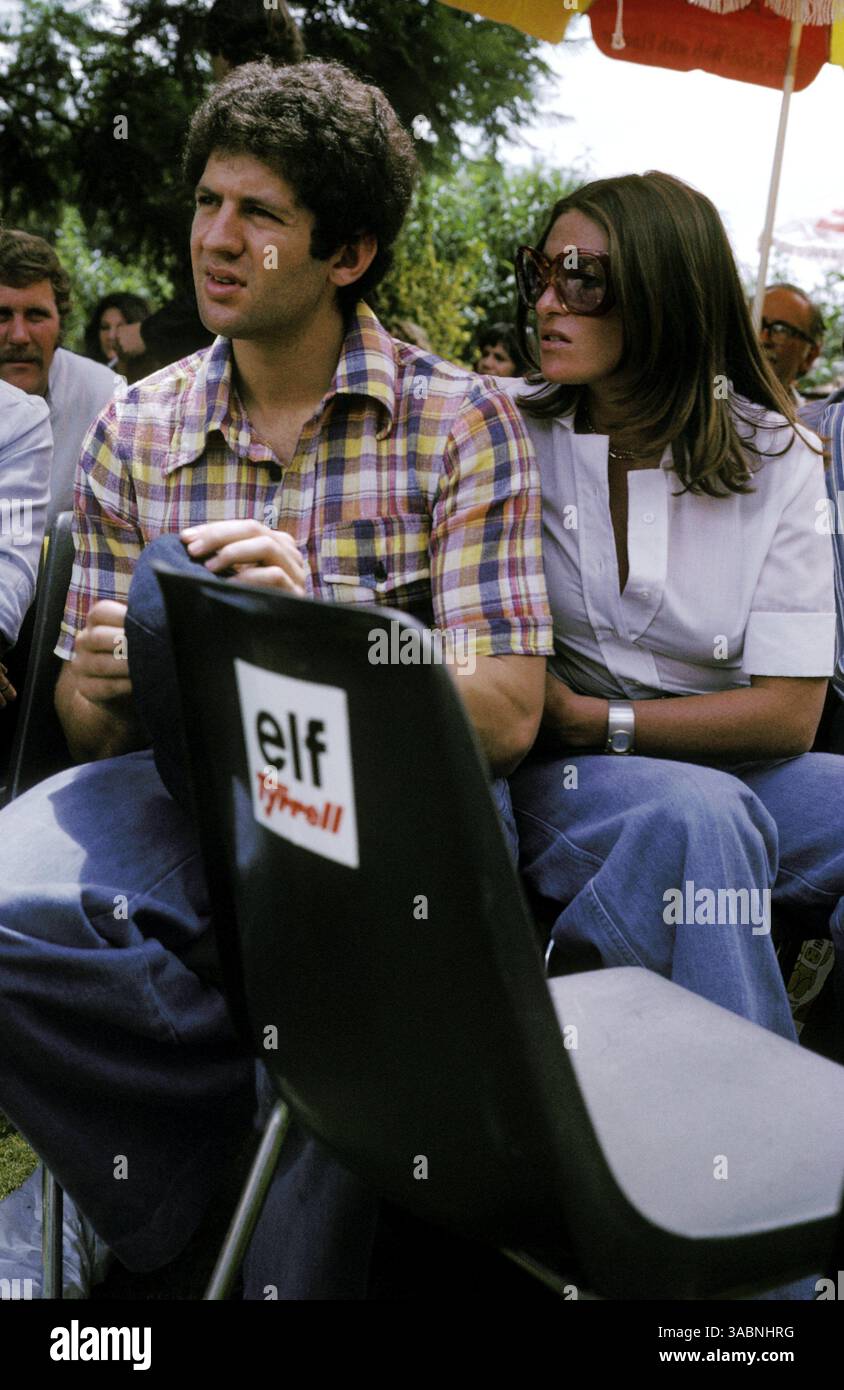 Race winner Jody Scheckter (RSA) Tyrrell relaxes at the Kyalami Ranch ...