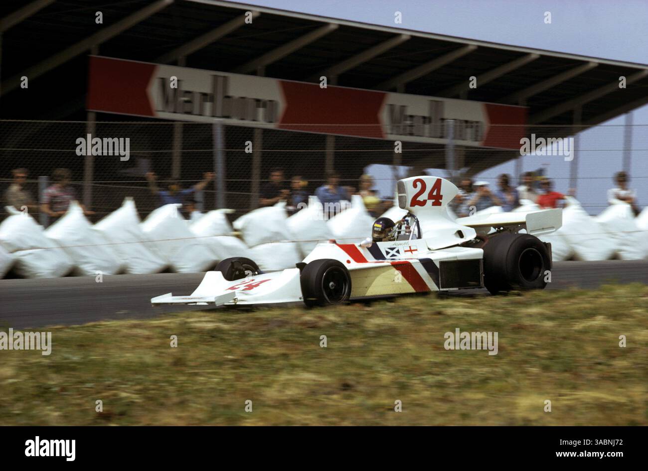 James Hunt (GBR) Hesketh 308B took his first GP victory and the first ...