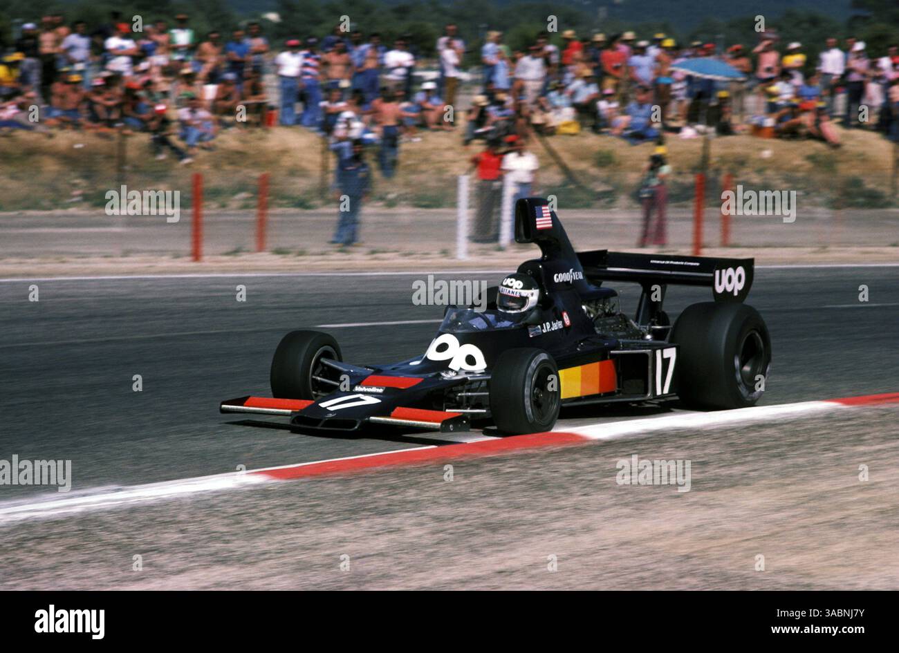 Jean-Pierre Jarier (FRA) Shadow DN5 finished eighth..French Grand Prix ...