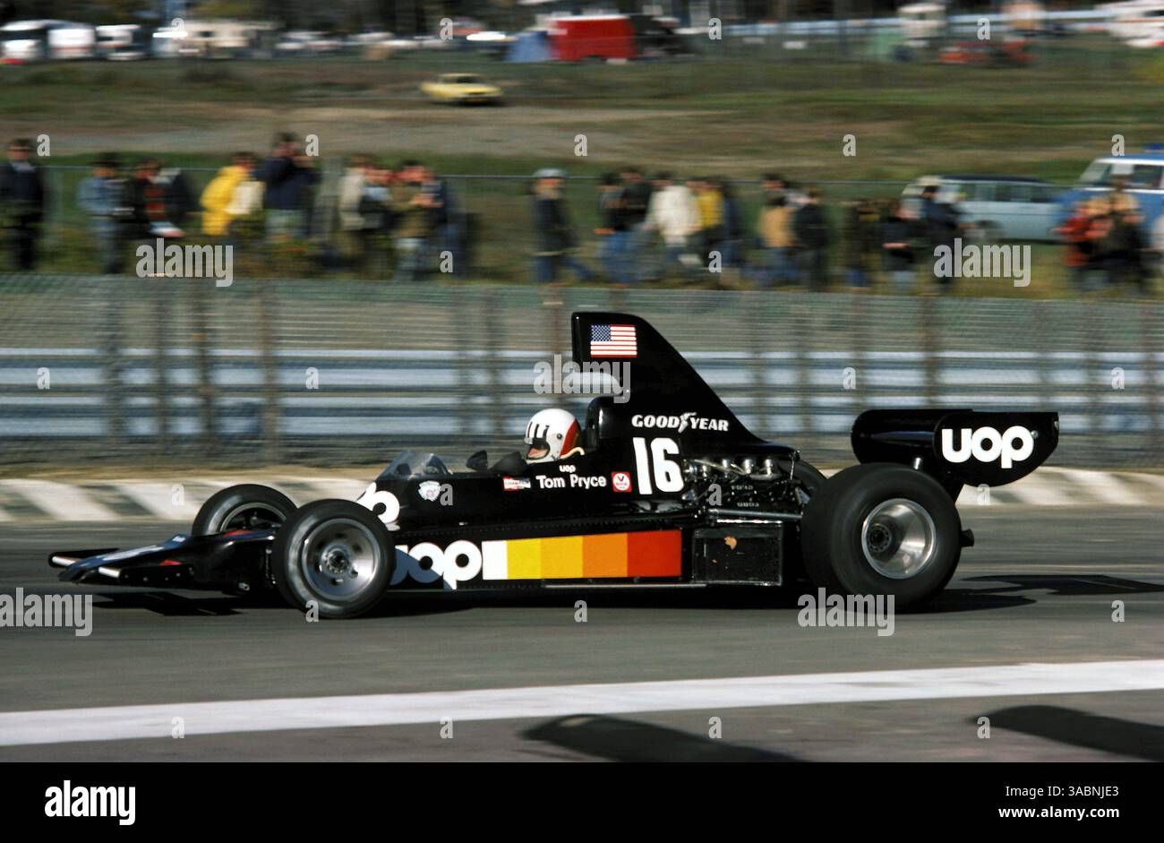 Tom Pryce (GBR) Shadow DN5 was not classified as a finisher, having ...