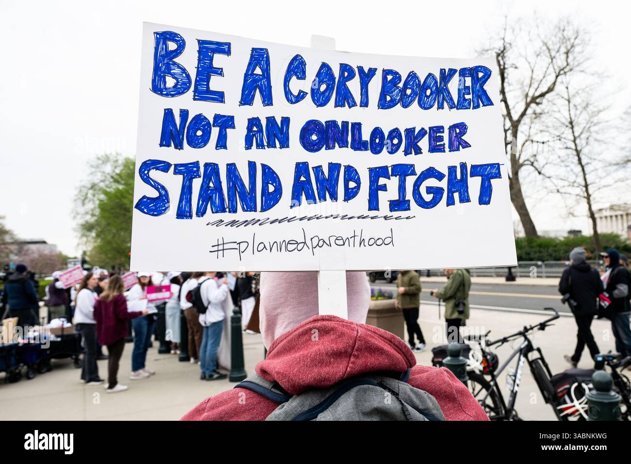 Washington, United States. 02nd Apr, 2025. A sign saying "Be a Cory ...