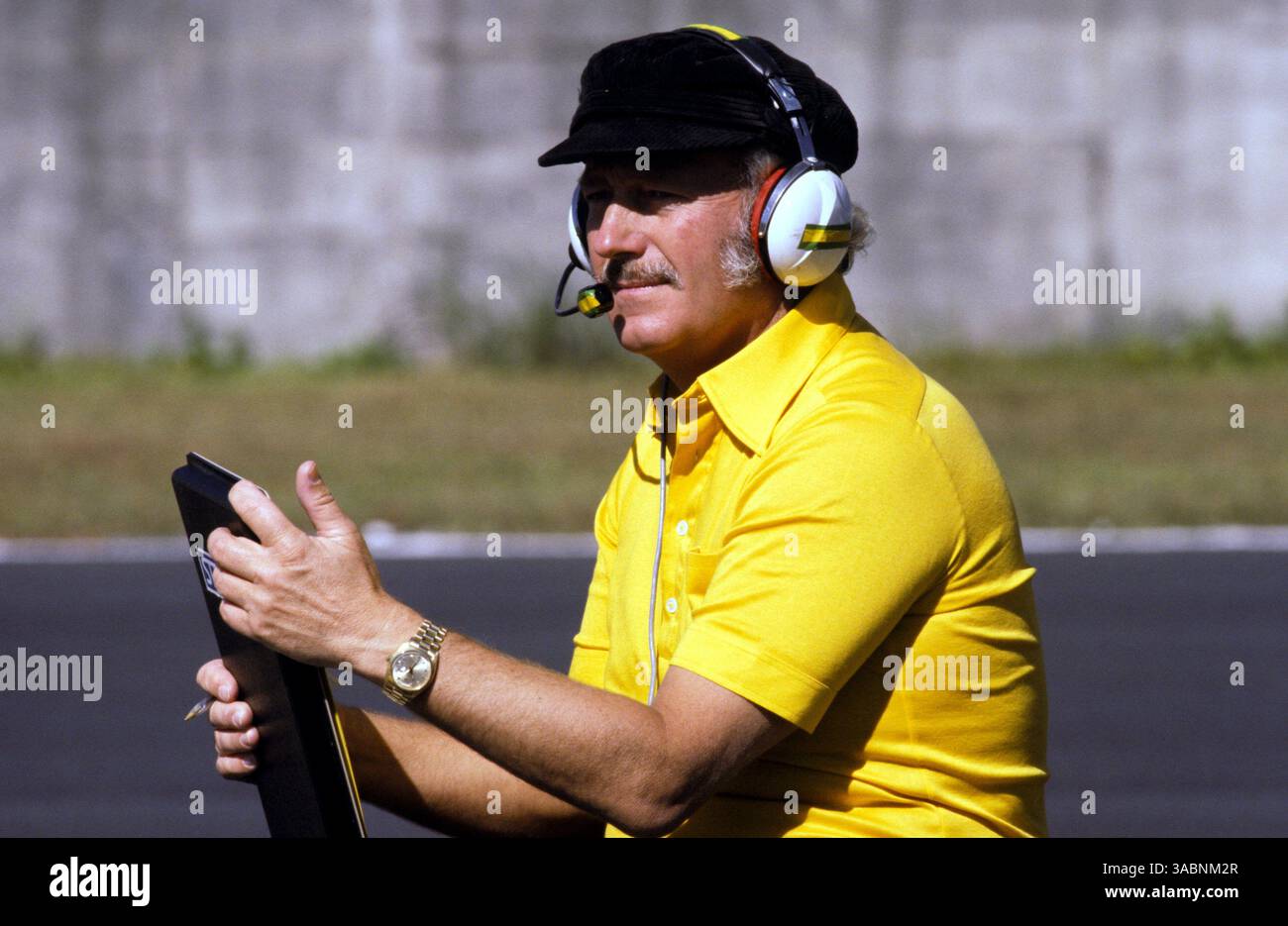 Colin Chapman (GBR) Team Owner Lotus. ..Japanese Grand Prix, Fuji ...