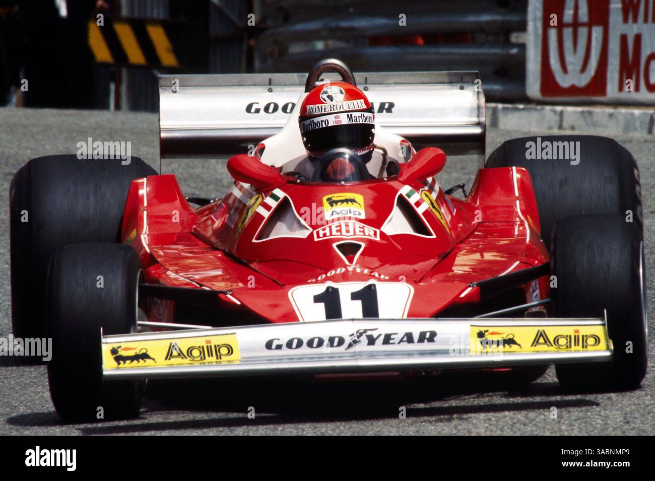 Niki Lauda (AUT) Ferrari 312T2 finished the race in second position ...
